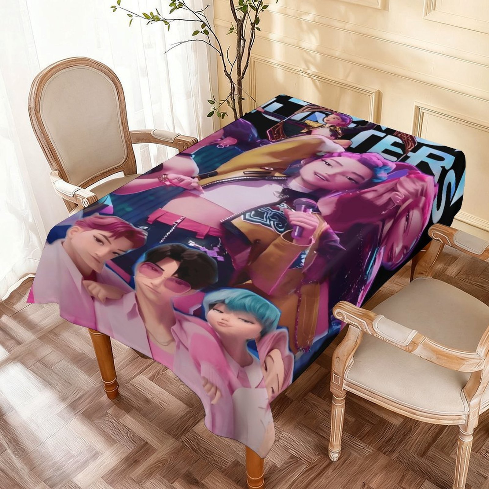 K-Pop Devil Hunter 1 Anime-themed Oxford Cloth Tablecloth for Birthday ...