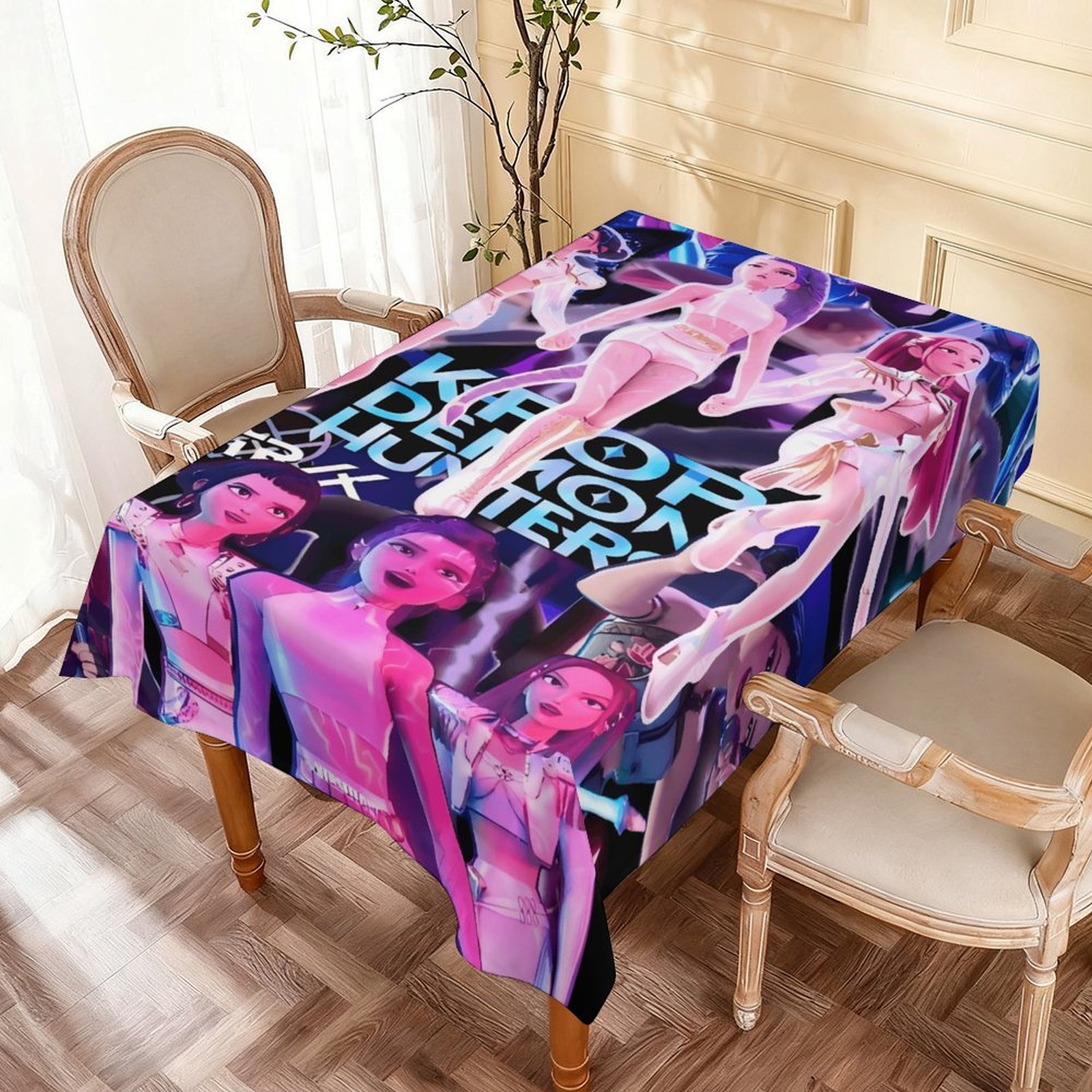 K-Pop Devil Hunter 1 Anime-themed Oxford Cloth Tablecloth for Birthday ...