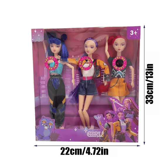 K-Pop Doll Set with Hunter x Hunter Anime Action Figures - 11.5-Inch ...