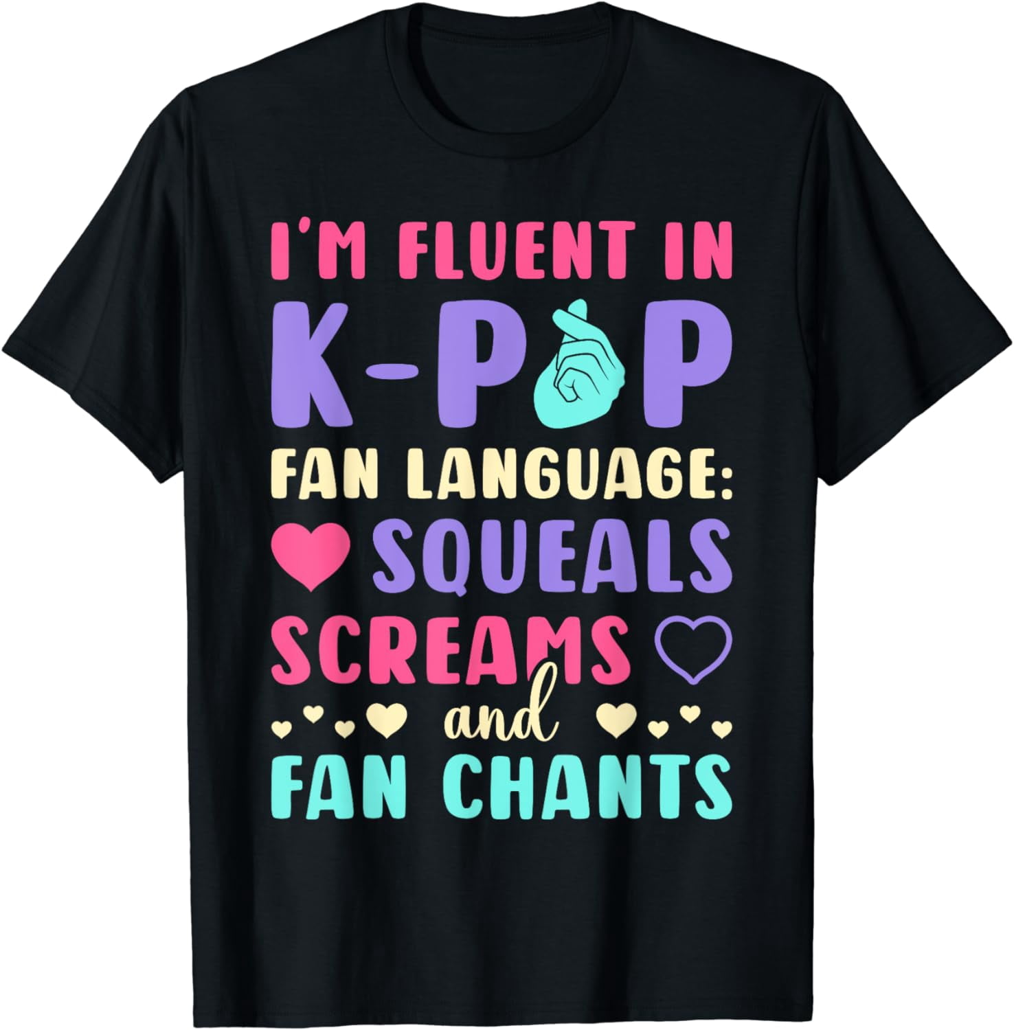 K-Pop Fandom Language, Funny Saying for K-Pop Fans T-Shirt - Walmart.com