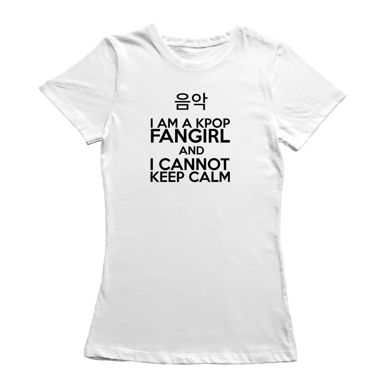 K-Pop Fangirl Design Graphic Women White T-Shirt, Female Medium ...