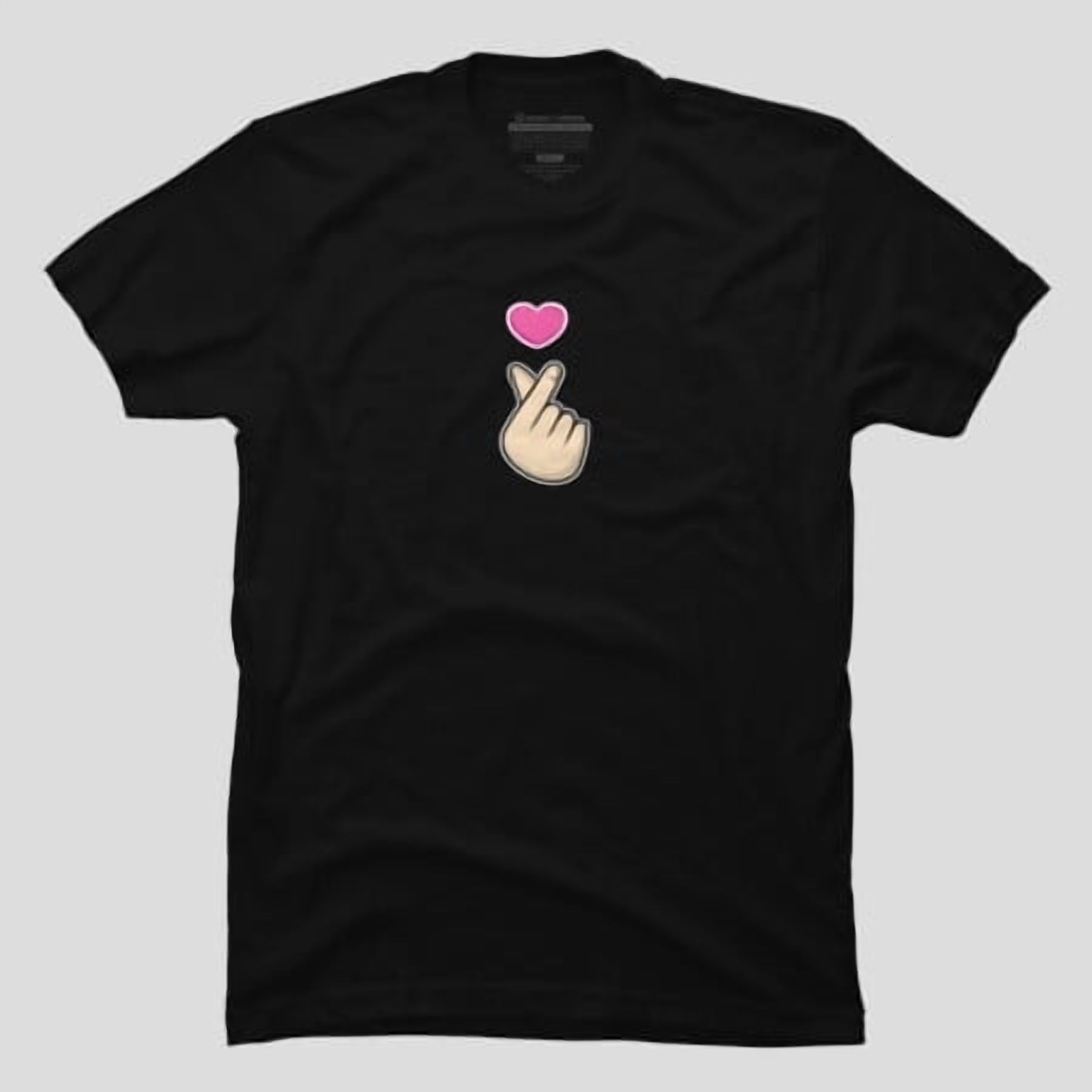K-Pop Hand Symbol Heart Korean Love Music, H28758 T-Shirt, for Men and ...