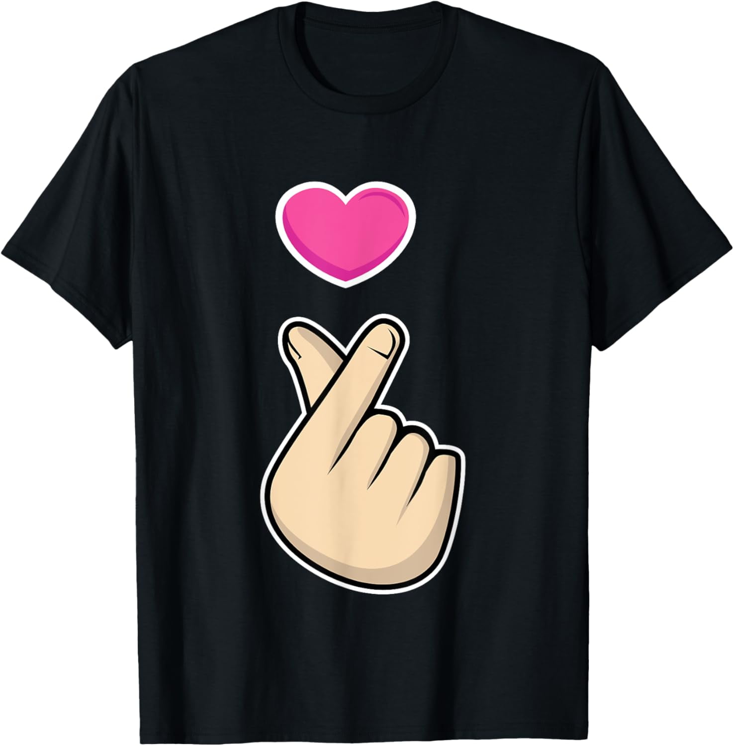 K-Pop Hand Symbol Kpop Heart Korean Love Music T-Shirt - Walmart.com
