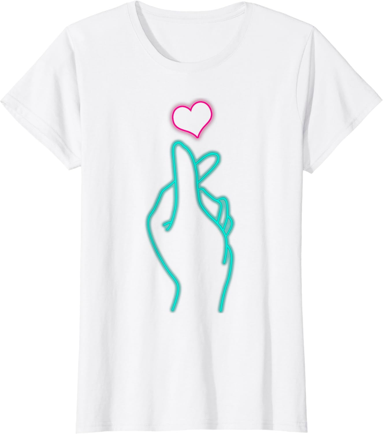 K-Pop Heart Hand Symbol K-Drama Gift T-Shirt - Walmart.com