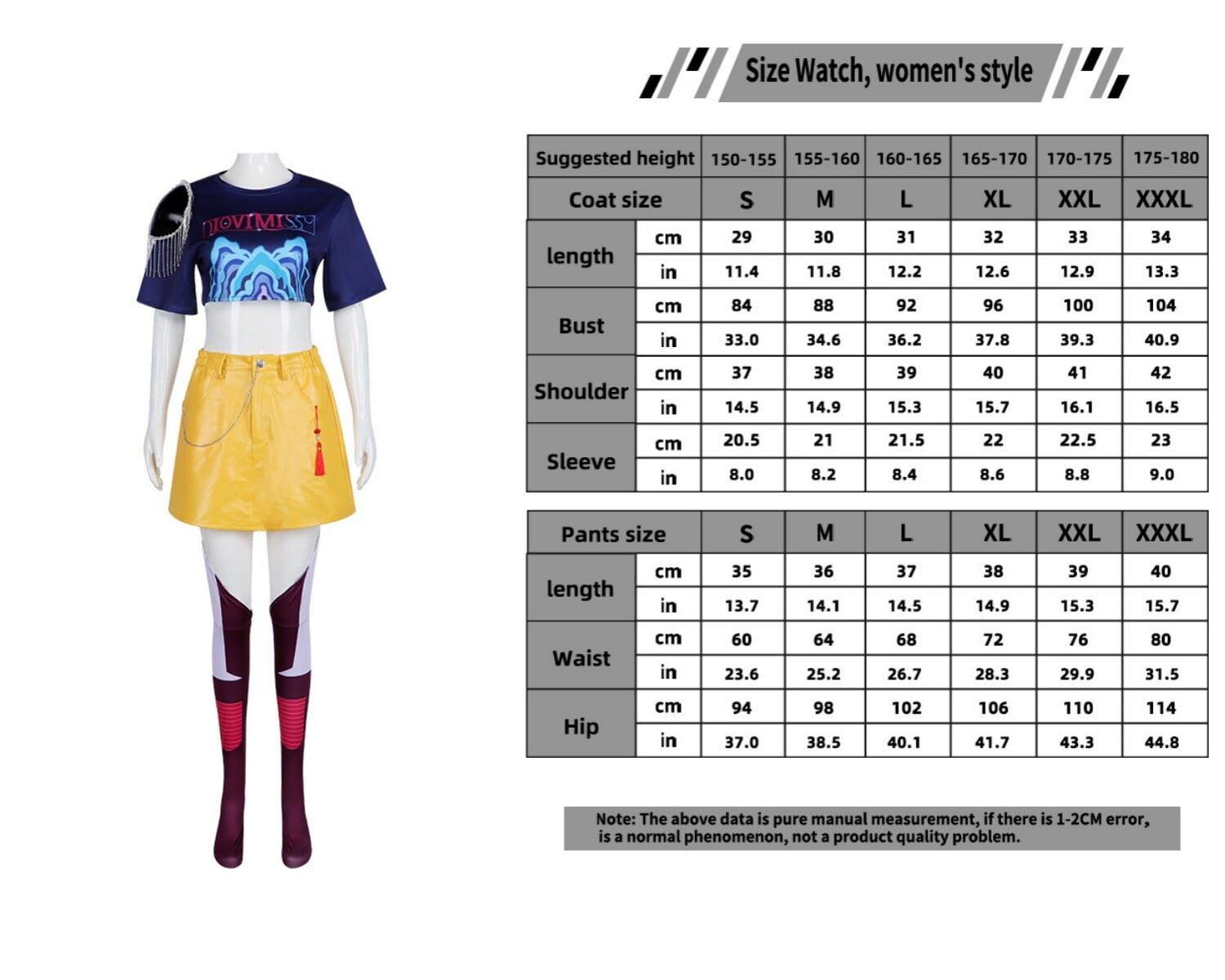 K-Pop Mira Rumi Zoey Demon Hunters Stage Cosplay Costume Girl Group Idol Outfit - Walmart.com