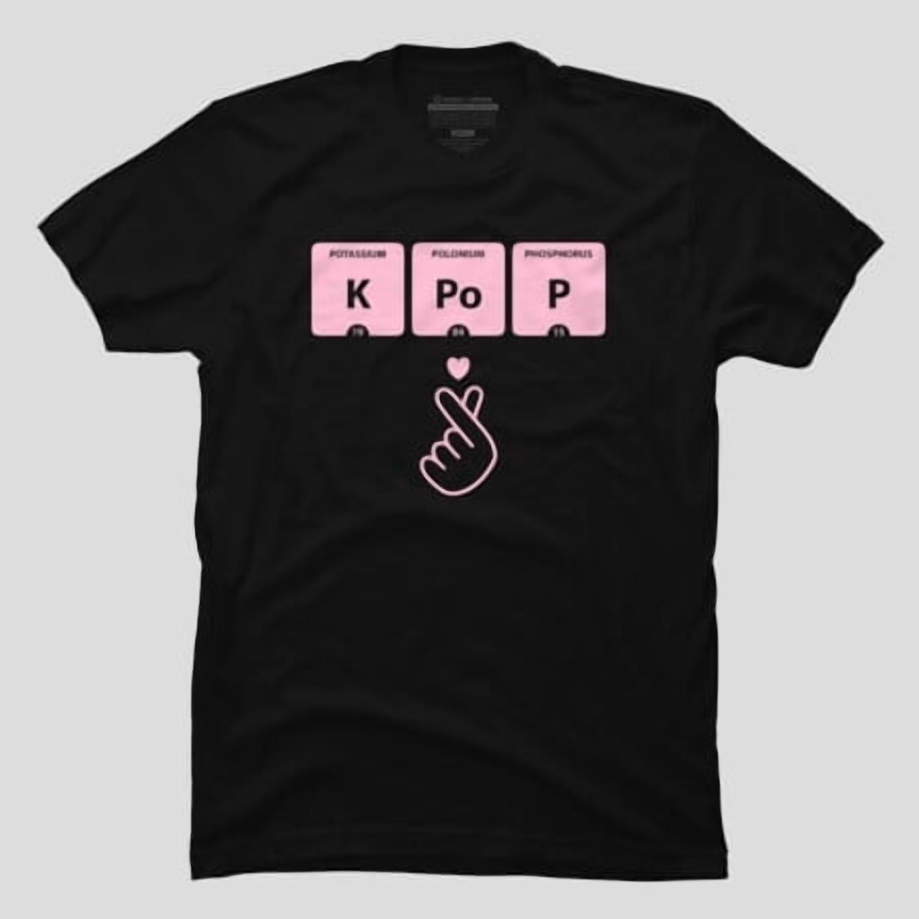 K-Pop Periodic Table I Love Hand Symbol Music, H12494 Unisex T-Shirt ...