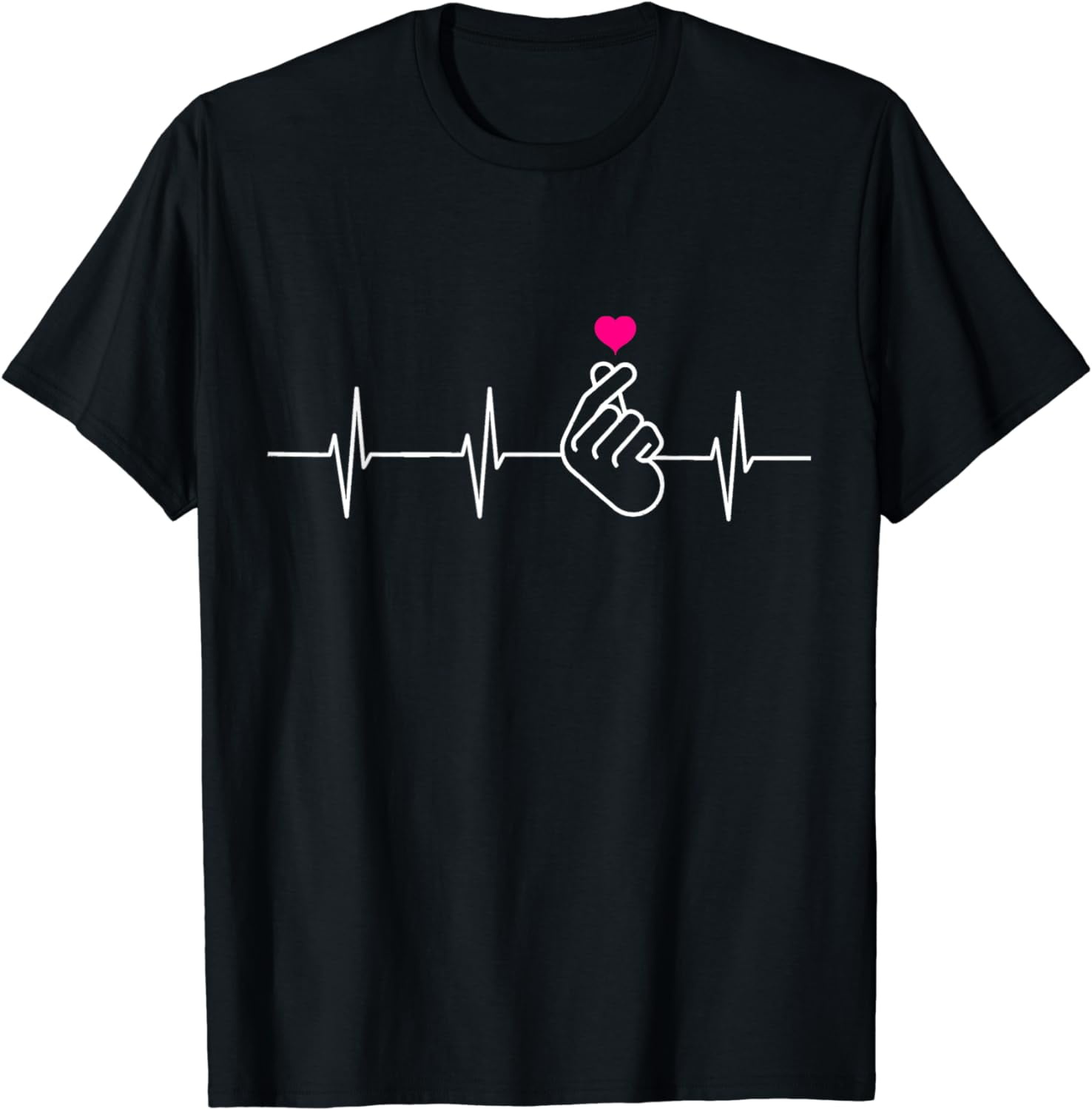 K-Pop Shirt - Heartbeat Hand Heart Korean Pop Music Gift T-Shirt ...