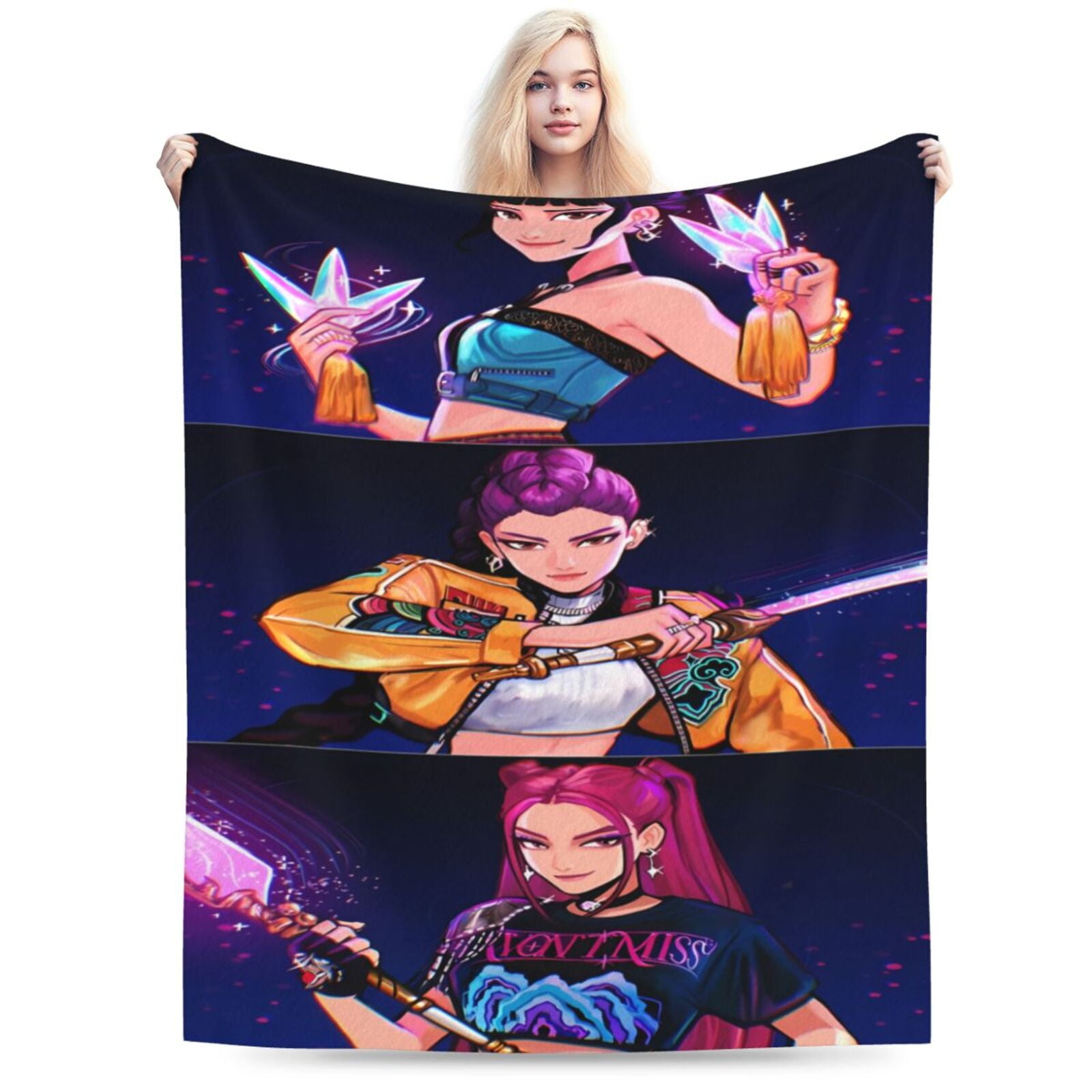 K-Popd Emon Hunter Ultra-Soft Micro Fleece Blanket Multi-Size Flannel ...