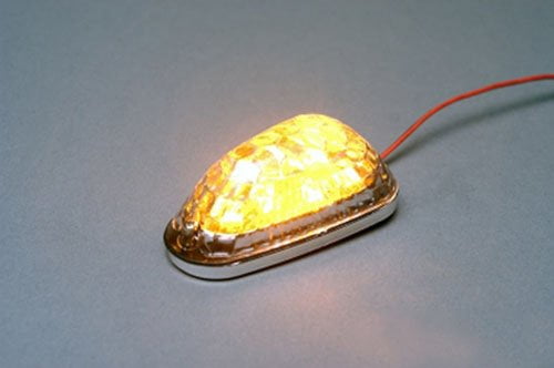 K&S 25-9703 Led Mini-Marker Light, Triangle, Chrome, Amber (6 Leds ...