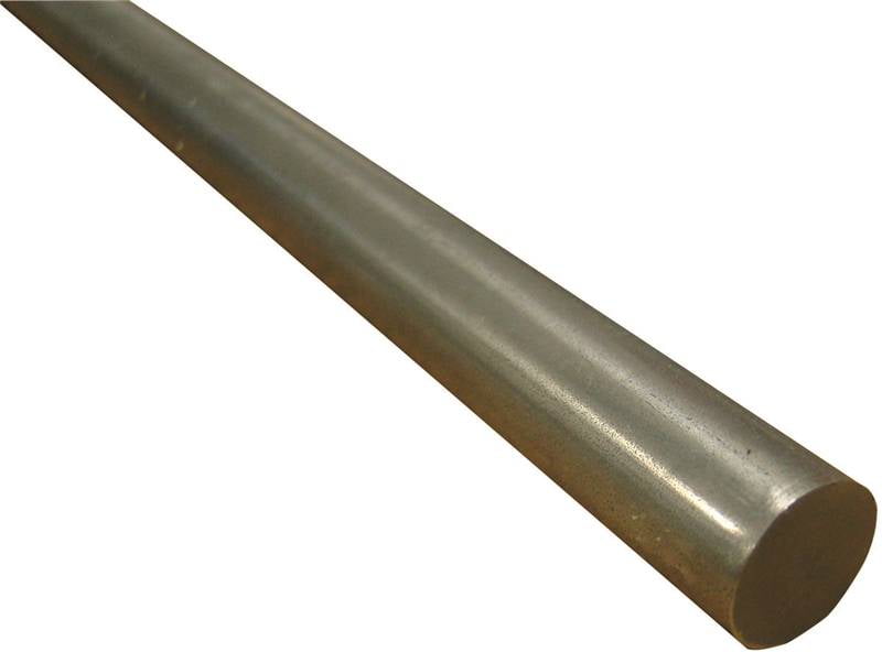 K & S 87143 Decorative Metal Rod, 3/8 in Dia, 12 in L, Stainless Steel ...