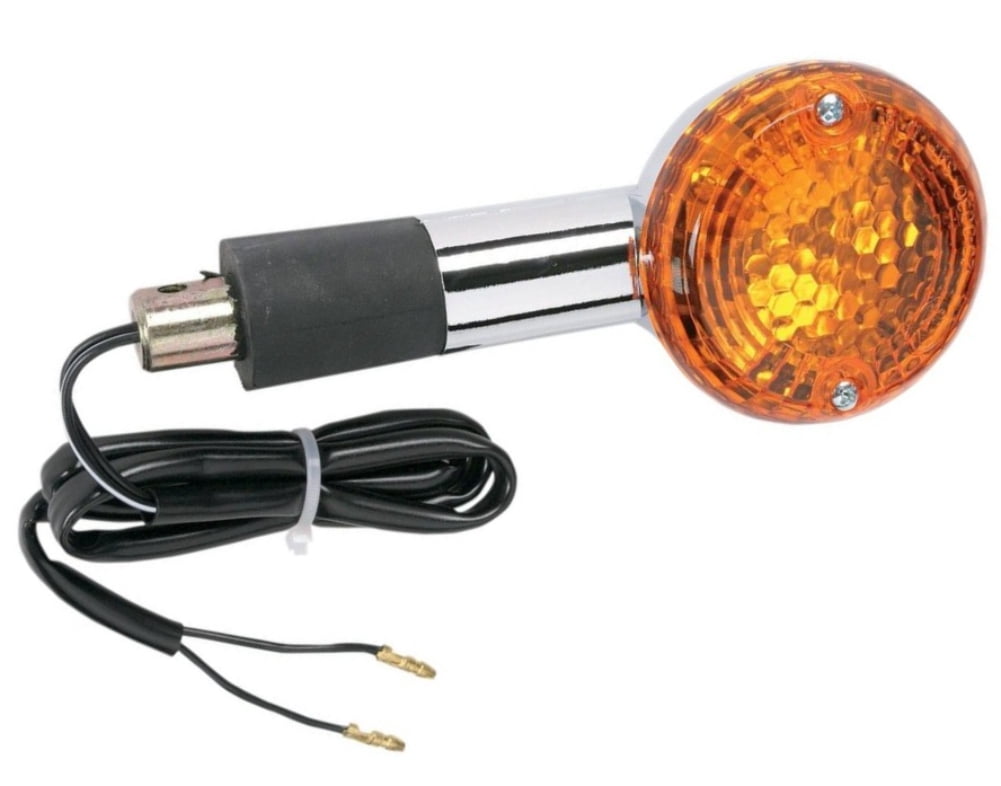 K&S DOT Compliant Chrome Turn Signal w/Amber Lens (25-3036) - Walmart.com