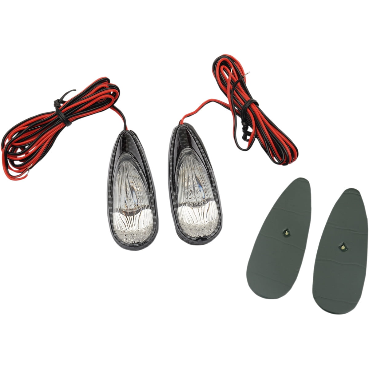 K&S LED Adhesive Flush Mount Mini Marker Light Carbon/Clear (25-9554 ...