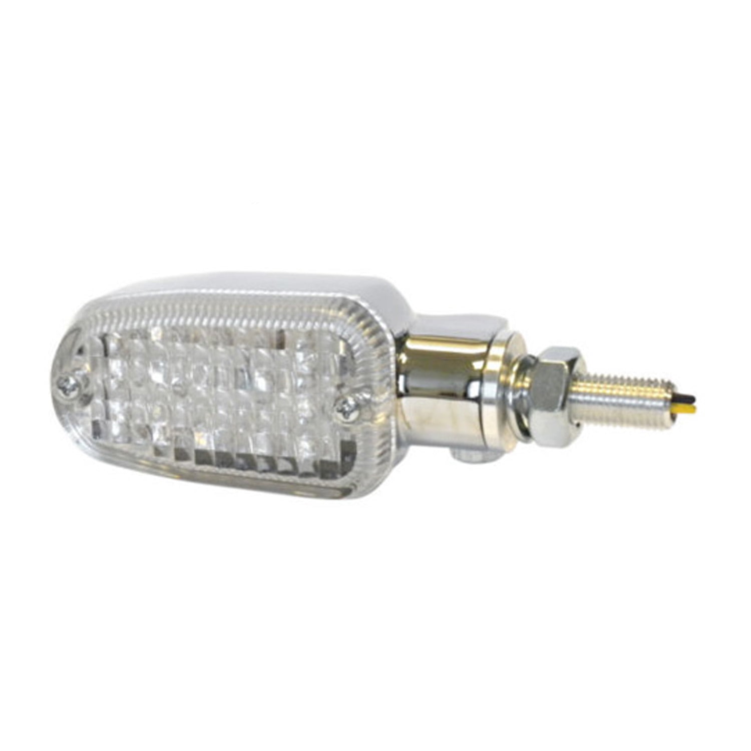 K&S Technologies New Motorcycle Chrome DOT LED Marker Lights Pair, 26 ...