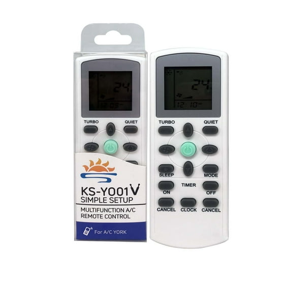 K S YO01V Universal Air Conditioning Remote Control for York ...