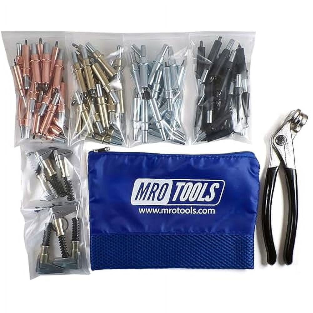 K-SERIES DELUXE CLECO SHEET METAL FASTENER KIT w/ Mesh Carry Bag ...
