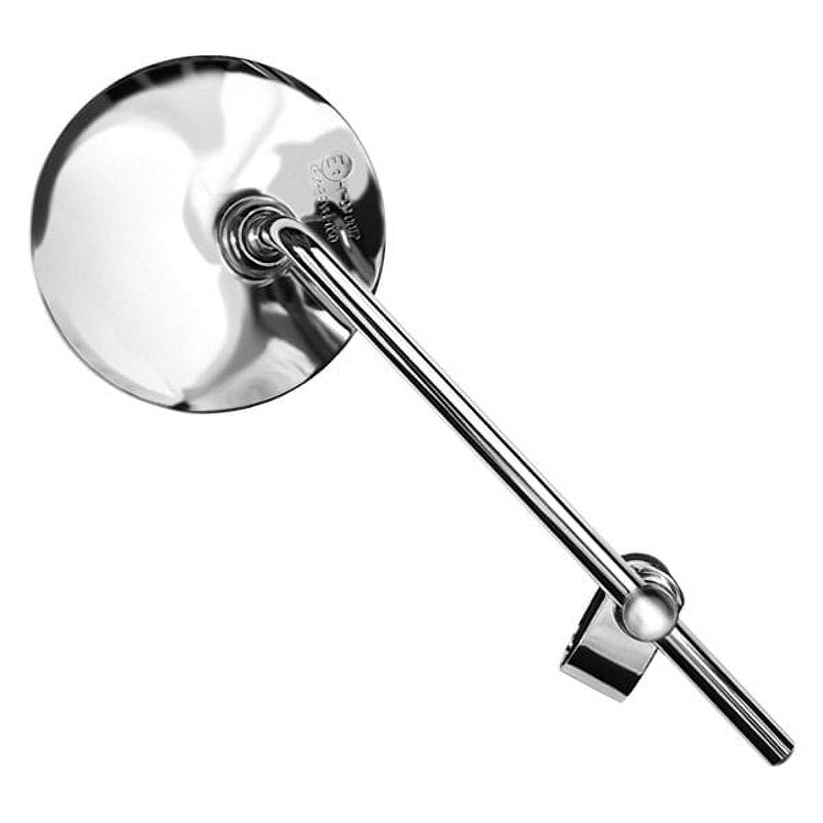 K Source 95103 - 3-3/4" Convex Left Side Round Chrome Mirror - Walmart.com