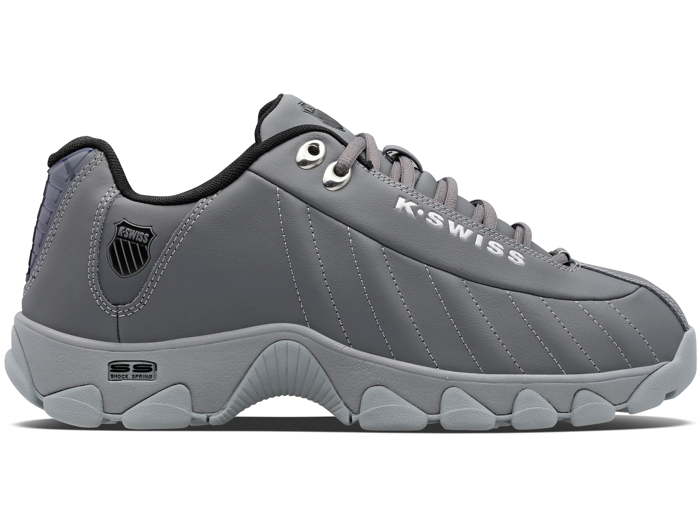 K-Swiss Men ST329 Medium Low Sneaker Steel Gray/High Rise/Black/Gel ...