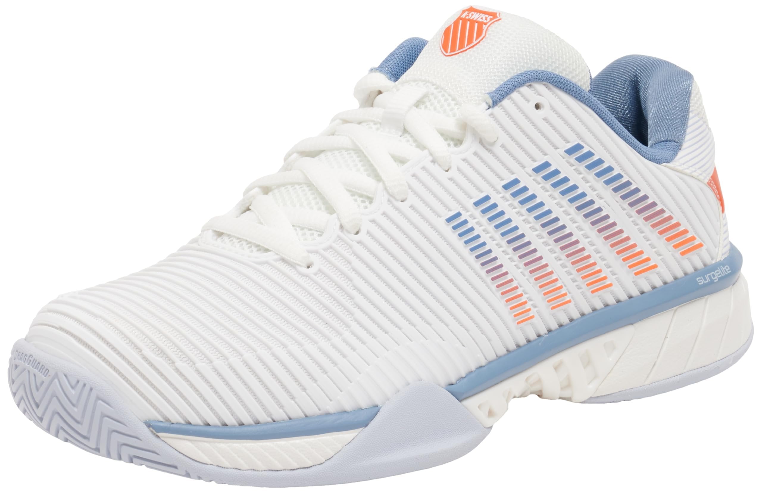 K-Swiss Men's Hypercourt Express 2 Tennis Shoe, Lucent White/Infinity ...