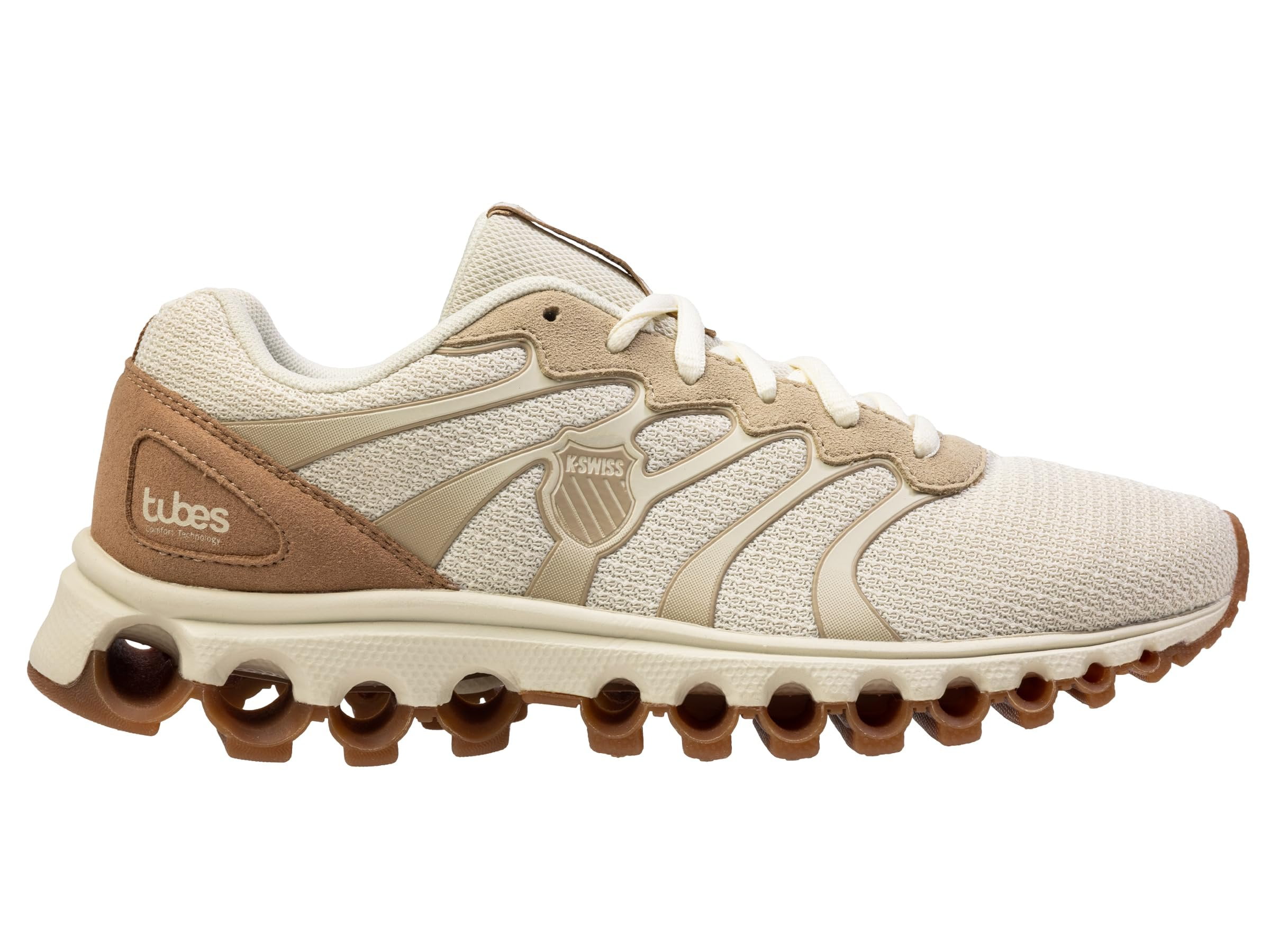 K-Swiss Women's Tubes 200 Training Shoe, Bone White/Safari/Gum, 9.5 M ...