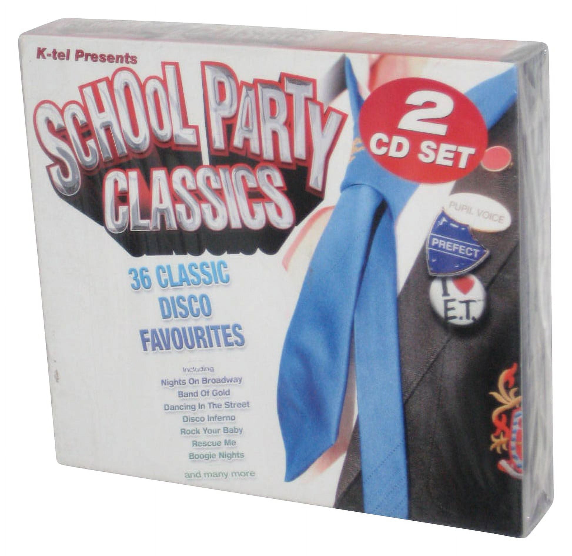 K-Tel School Party Classics Disco (2006) Audio Music CD Box Set - (2CDs ...