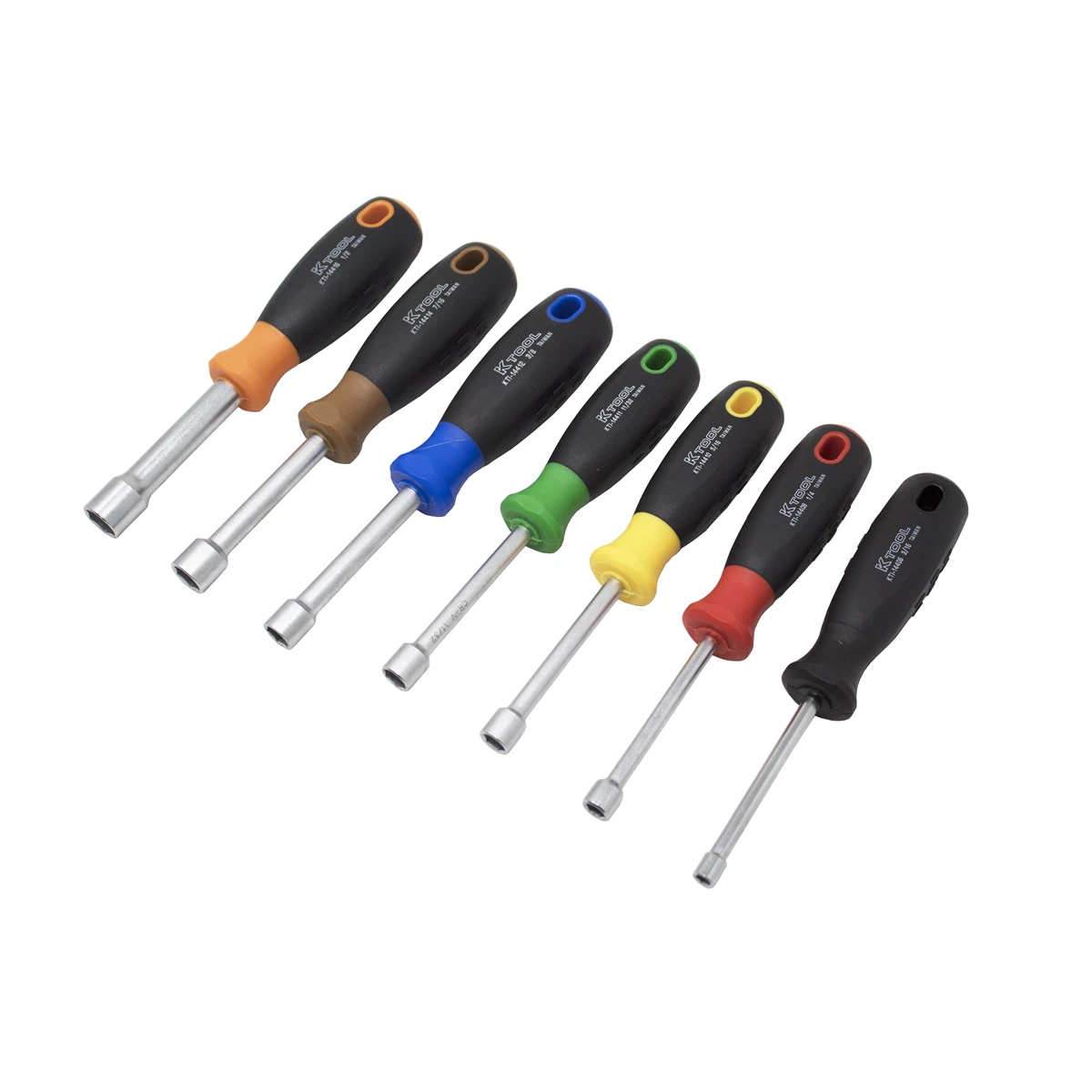 K-Tool 14400 7pc Professional Series Fractional Nut Driver Set Color ...