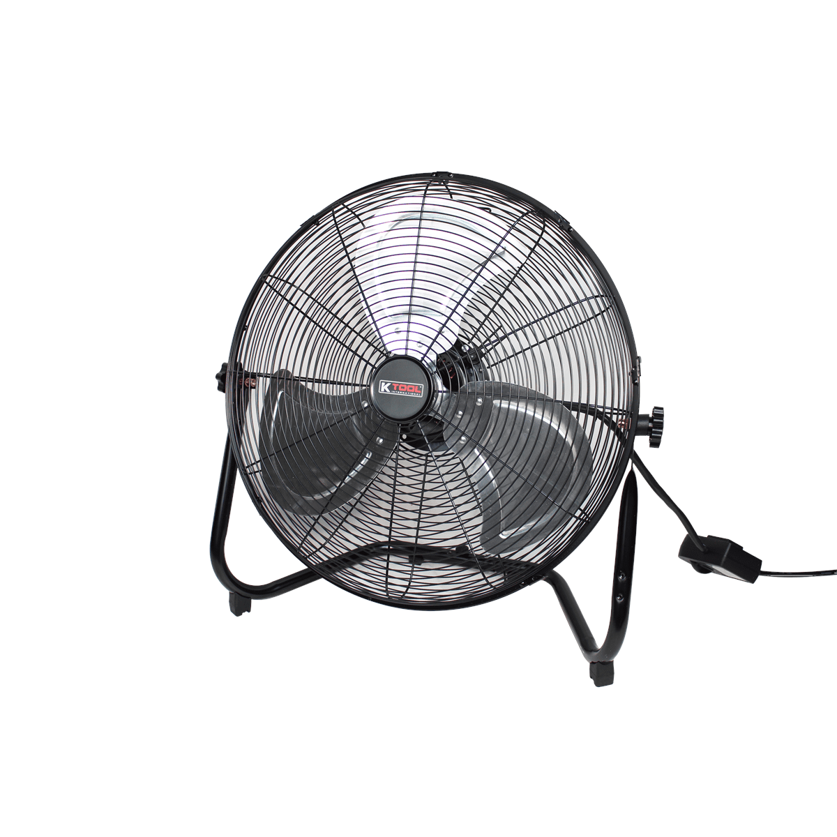 K-Tool 20" High Velocity Quick Mount Floor Fan, Converts to Wall Fan ...