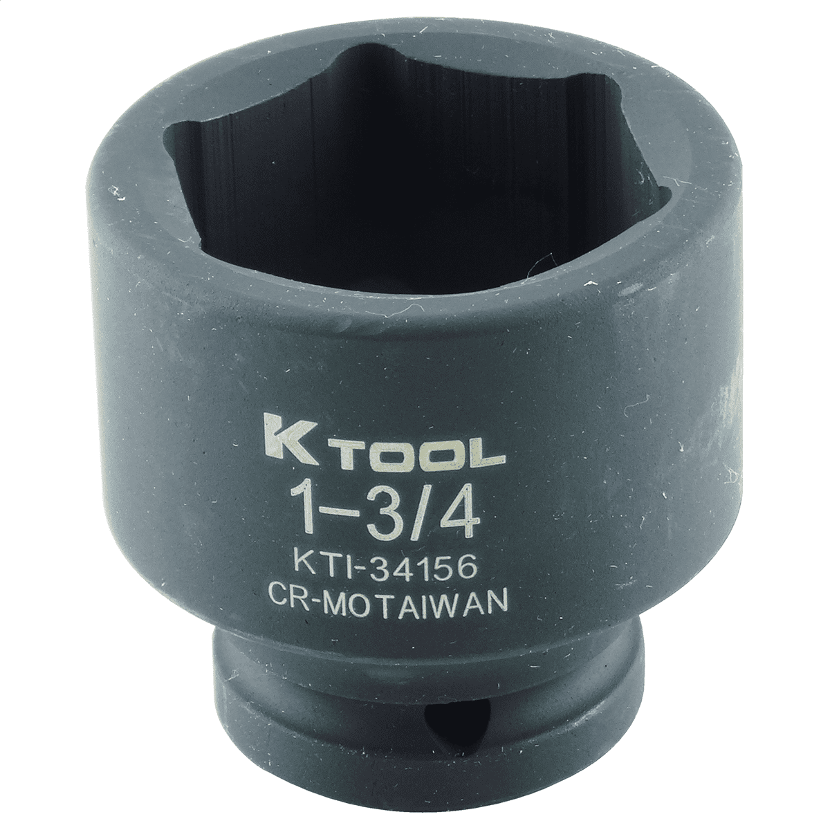K-Tool 34156 1-3/4 x 3/4" Drive 12pt Fractional SAE Short Impact Socket ...