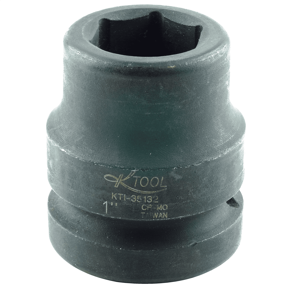 K-Tool 35132 1 x 1" Drive 6-Point Fractional SAE Short Impact Socket ...