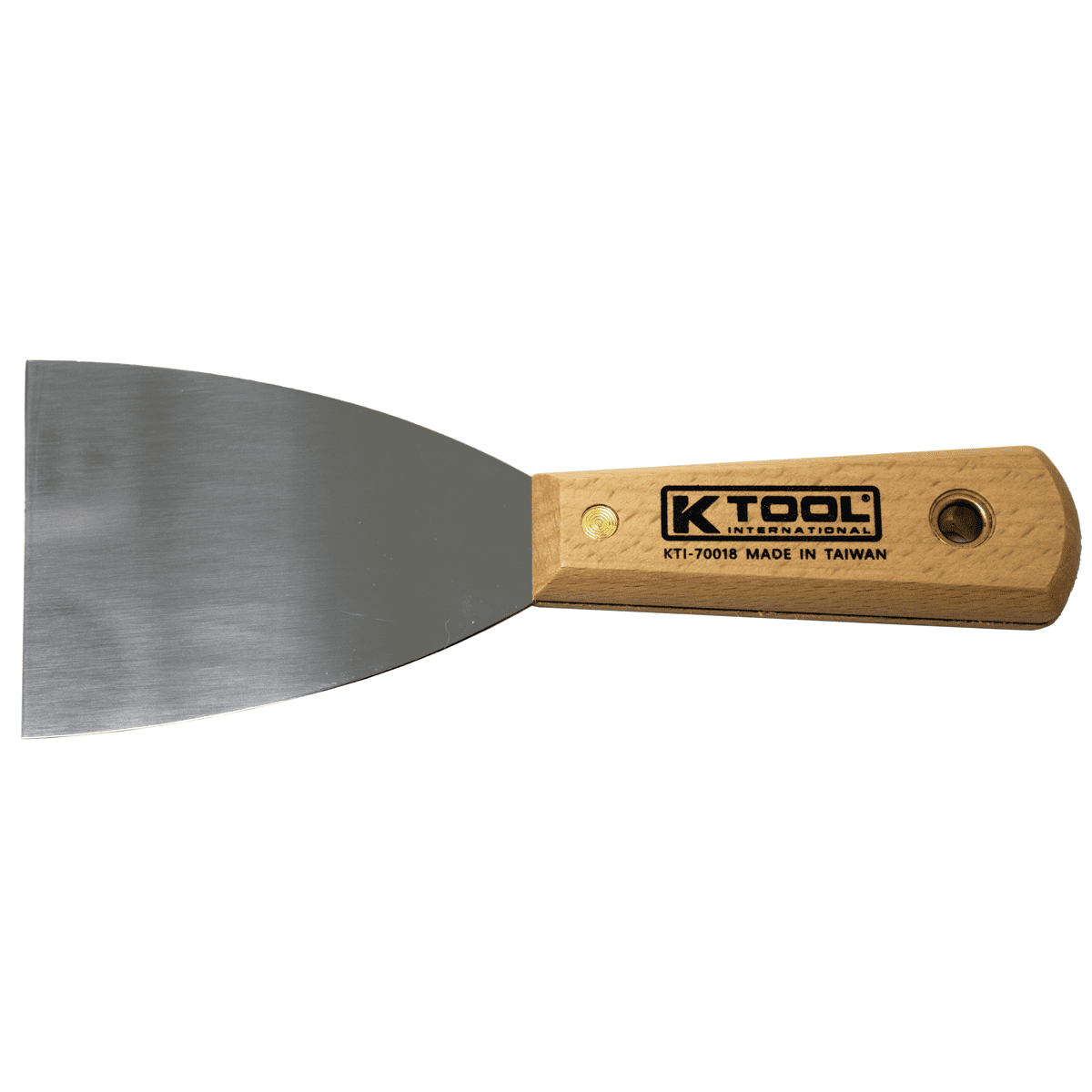 K-Tool 70018 3" Flexible Putty Knife w/ Stainless Steel Blade & Wood ...