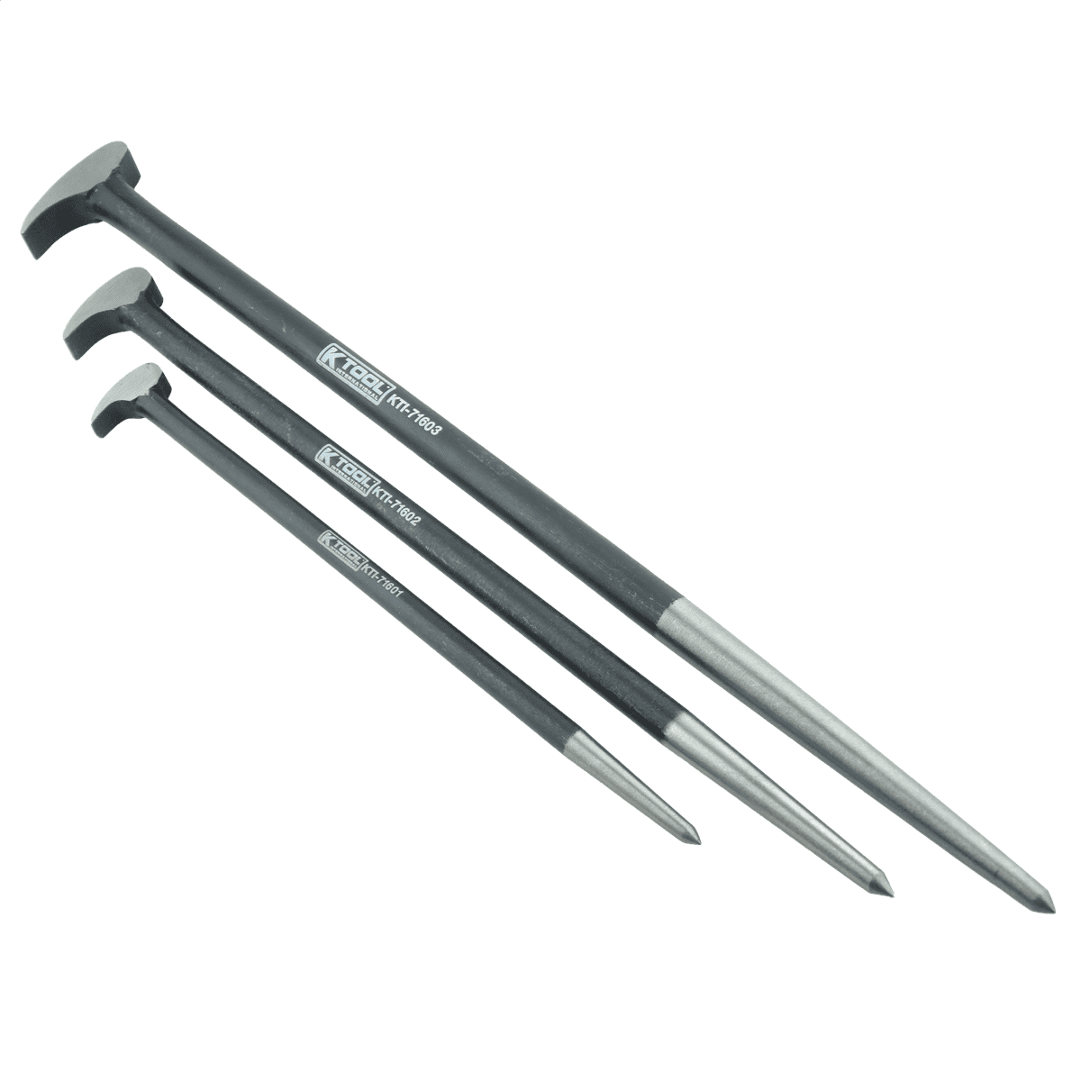 Free Shipping! K-Tool 71604 3 Pc Roll Head Ladyfoot Pry Bar Set ...