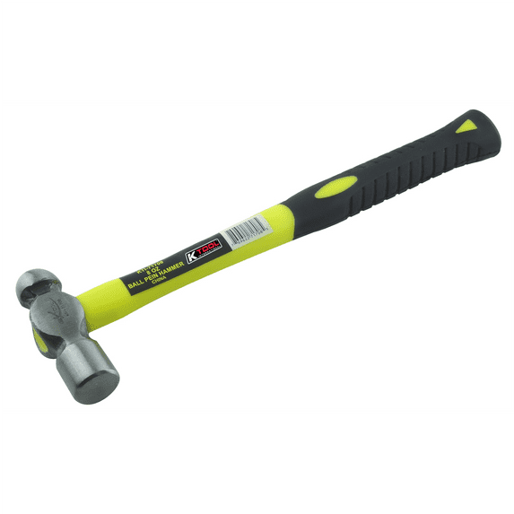 K-Tool 71708 8 oz. Ball Peen Hammer with Fiberglass Handle - Walmart.com