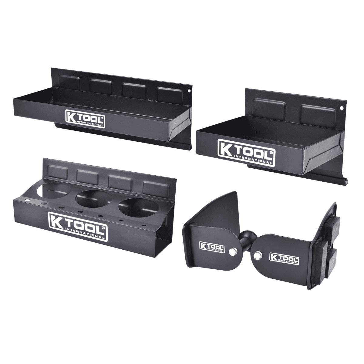 K Tool 72462A Magnetic Toolbox Shelf Set, 4-Piece, Black Finish ...