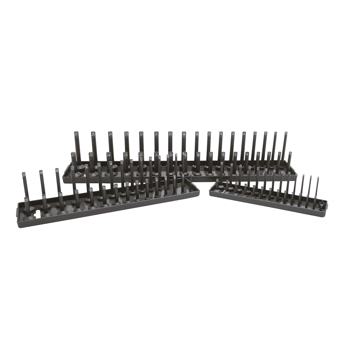 K-Tool 72475 3-pc Metric Socket Holder Set, Gray - Walmart.com