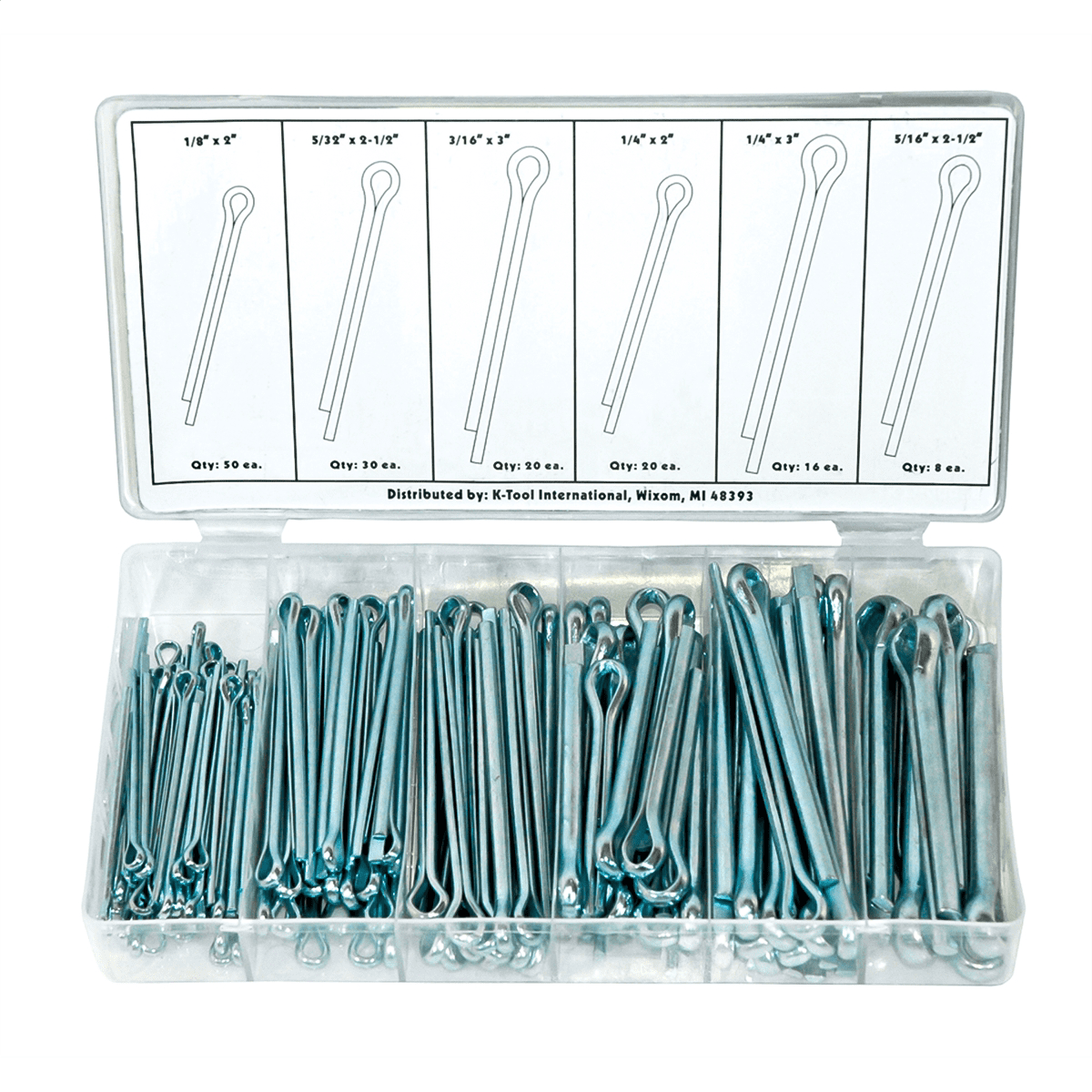 K-Tool 78 144-pc Cotter Pin Assortment (6 sizes) - Walmart.com
