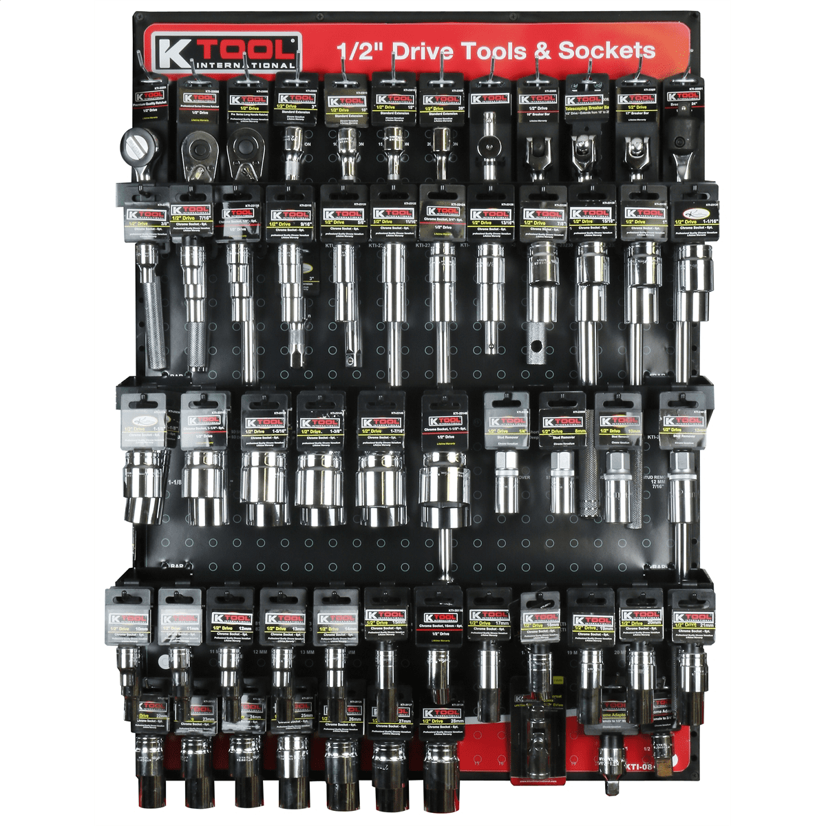 K-Tool 808 1/2" Drive Tools & Sockets Display Assortment - Walmart.com