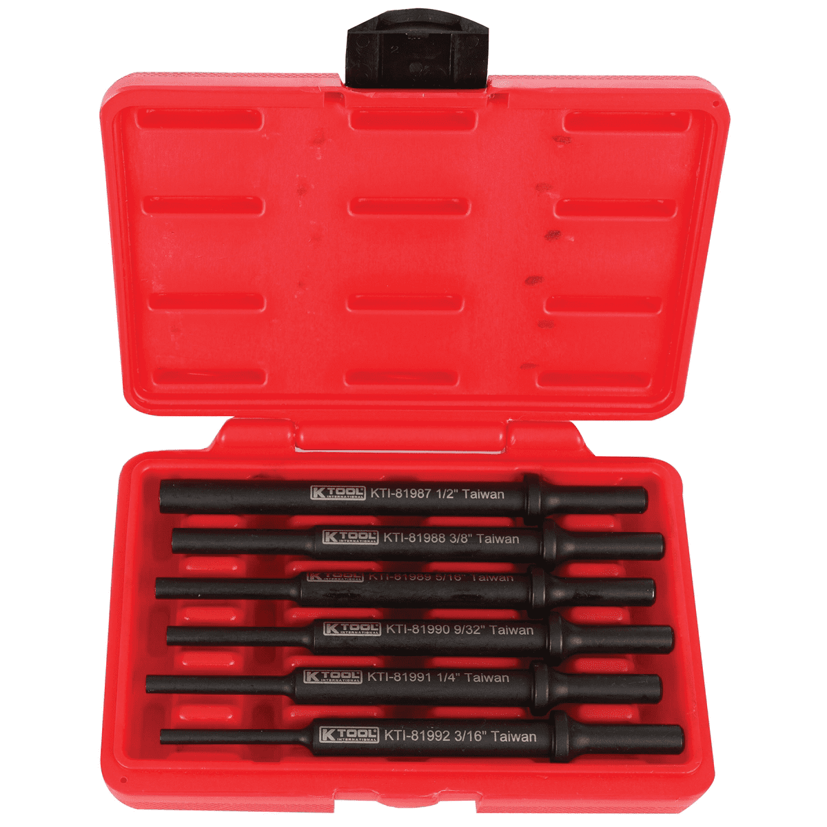 K Tool International 81985 Air Hammer Drift Set 6 Piece Chrome Moly ...