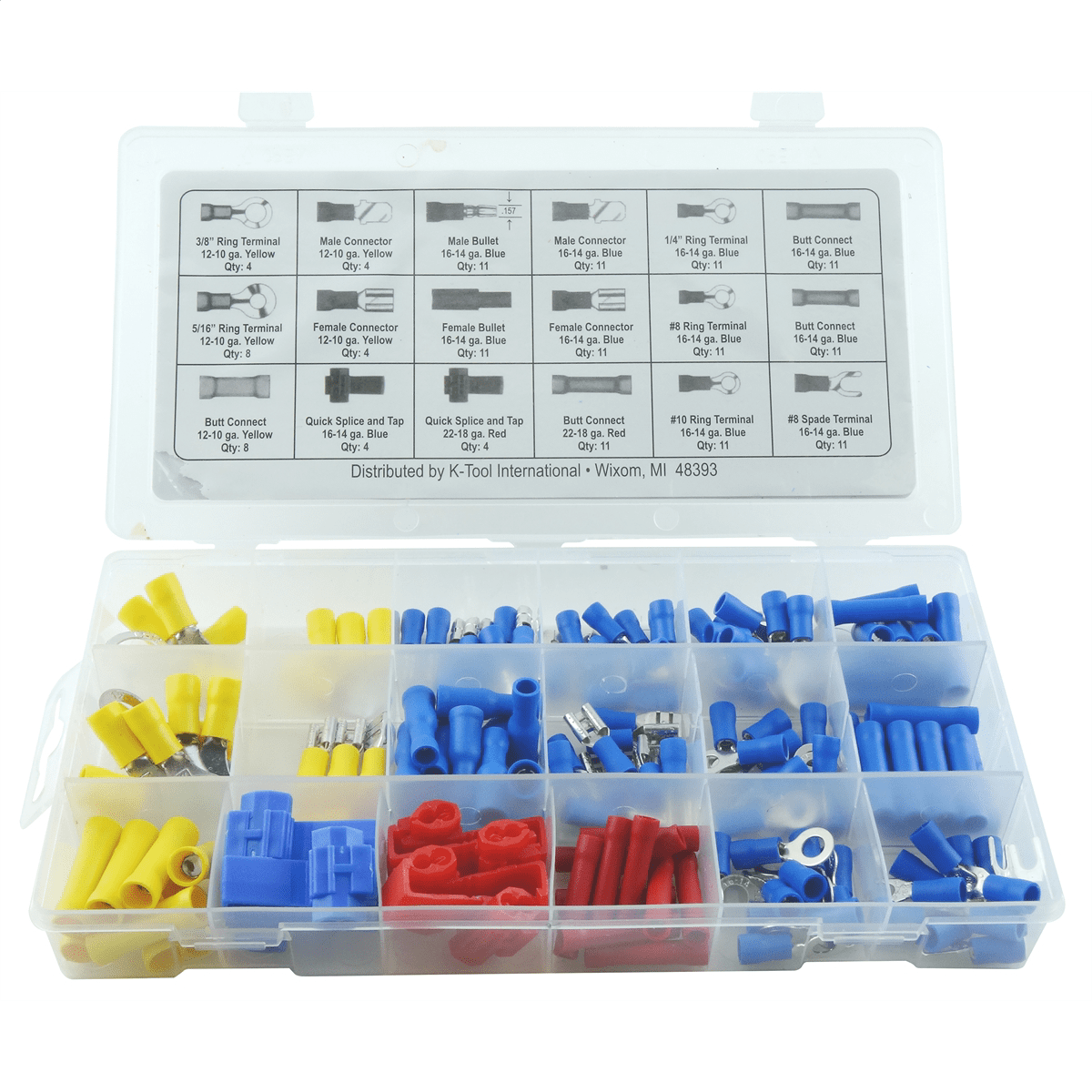 K-Tool 97 157-pc Electric Wire Solderless Terminal Kit - Walmart.com