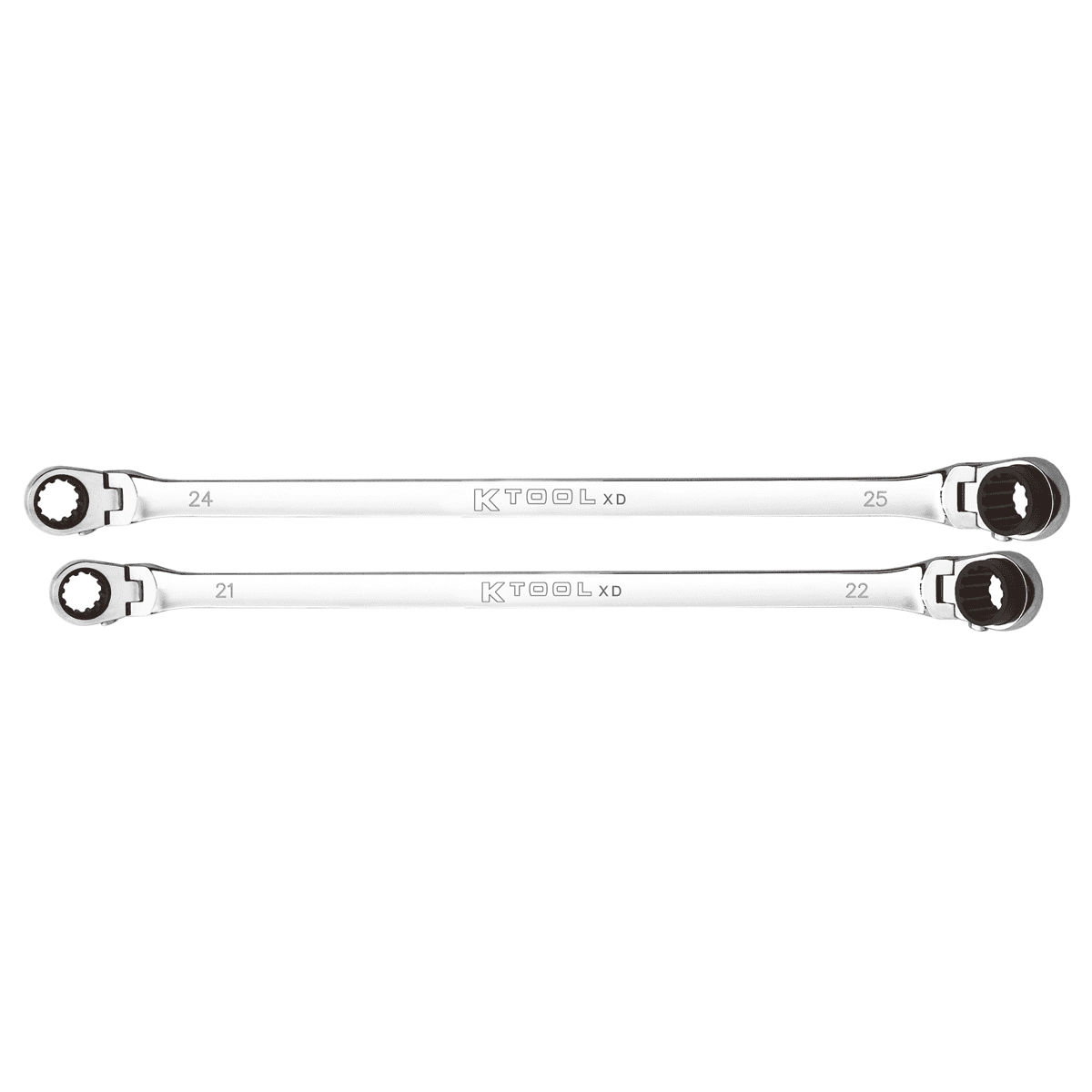 K Tool International Wrench Set 2 Piece Ratcheting Double Flex 120 ...