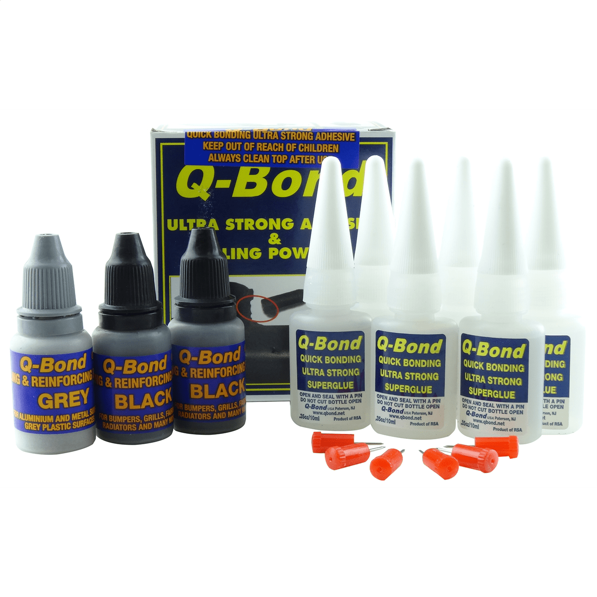 K Tool International 90005Q Q-Bond Adhesive Repair Kit Ultra Fast ...