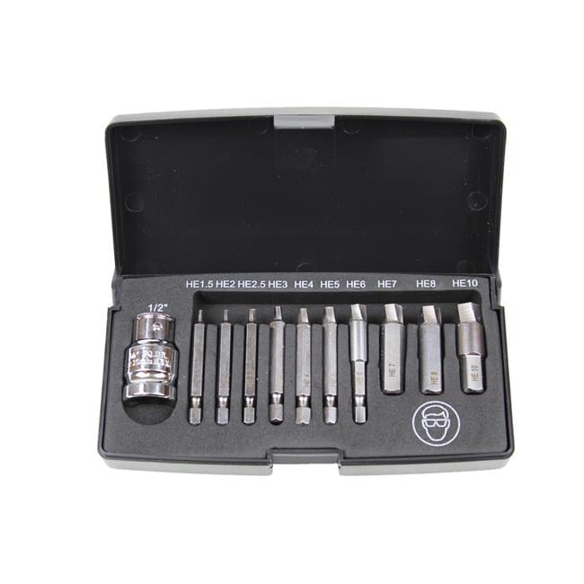 K Tool International Damaged Hex Screw Extractor Set - 11 Piece ...
