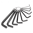 K Tool International HEX KEY SET 10 PC. SAE 1/16IN.-3/8IN. ON A RING ...