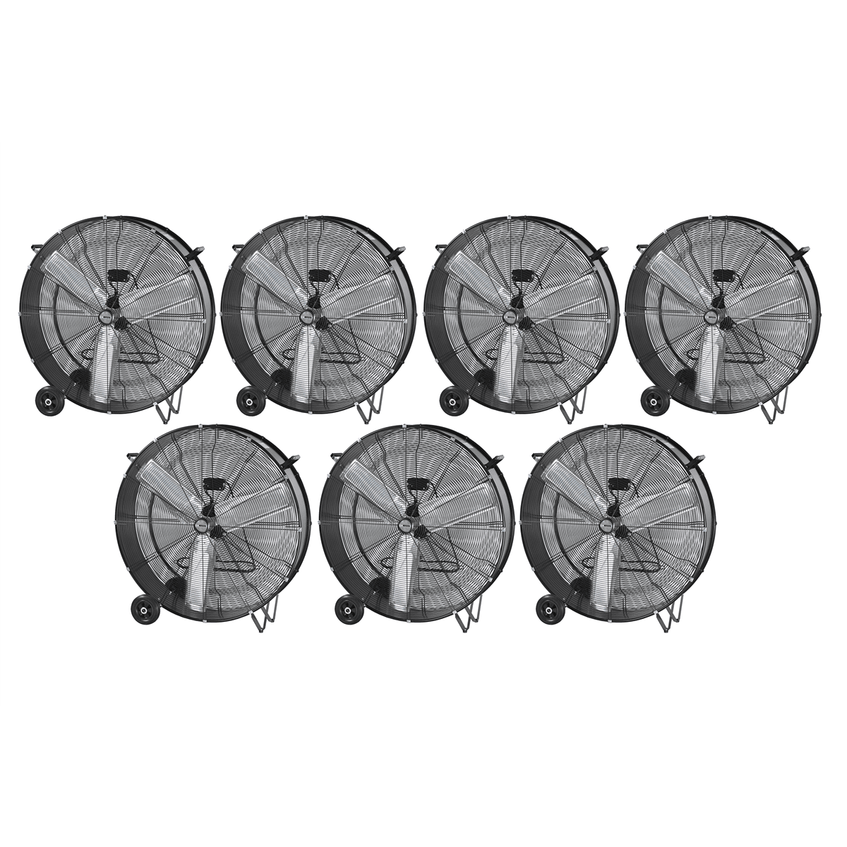 K Tool International 77735 30" Direct Drive Black Drum Fan with Wheels ...