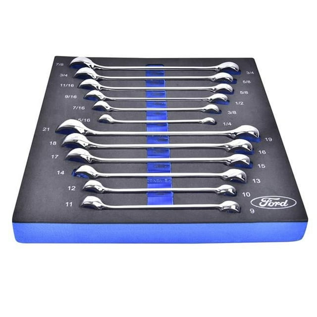 K Tool International KTIFHTFN12SET Wrench Set SAE & Metric Forge, CR-V ...