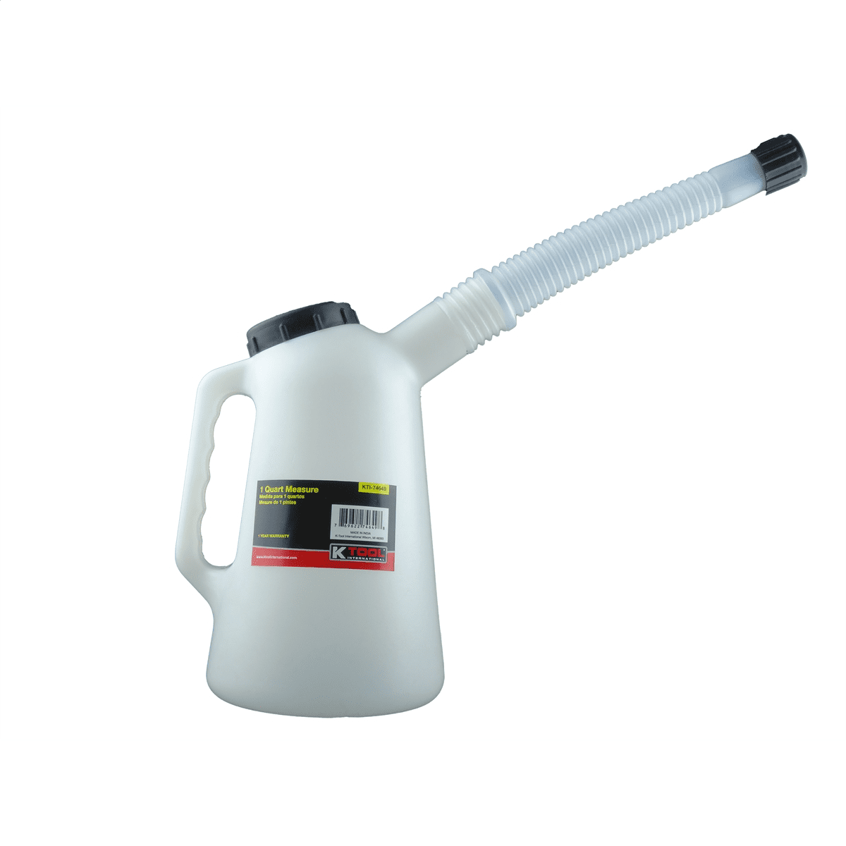 K Tool International Plastic Measure Flex Spout with Lid 1 Quart ...