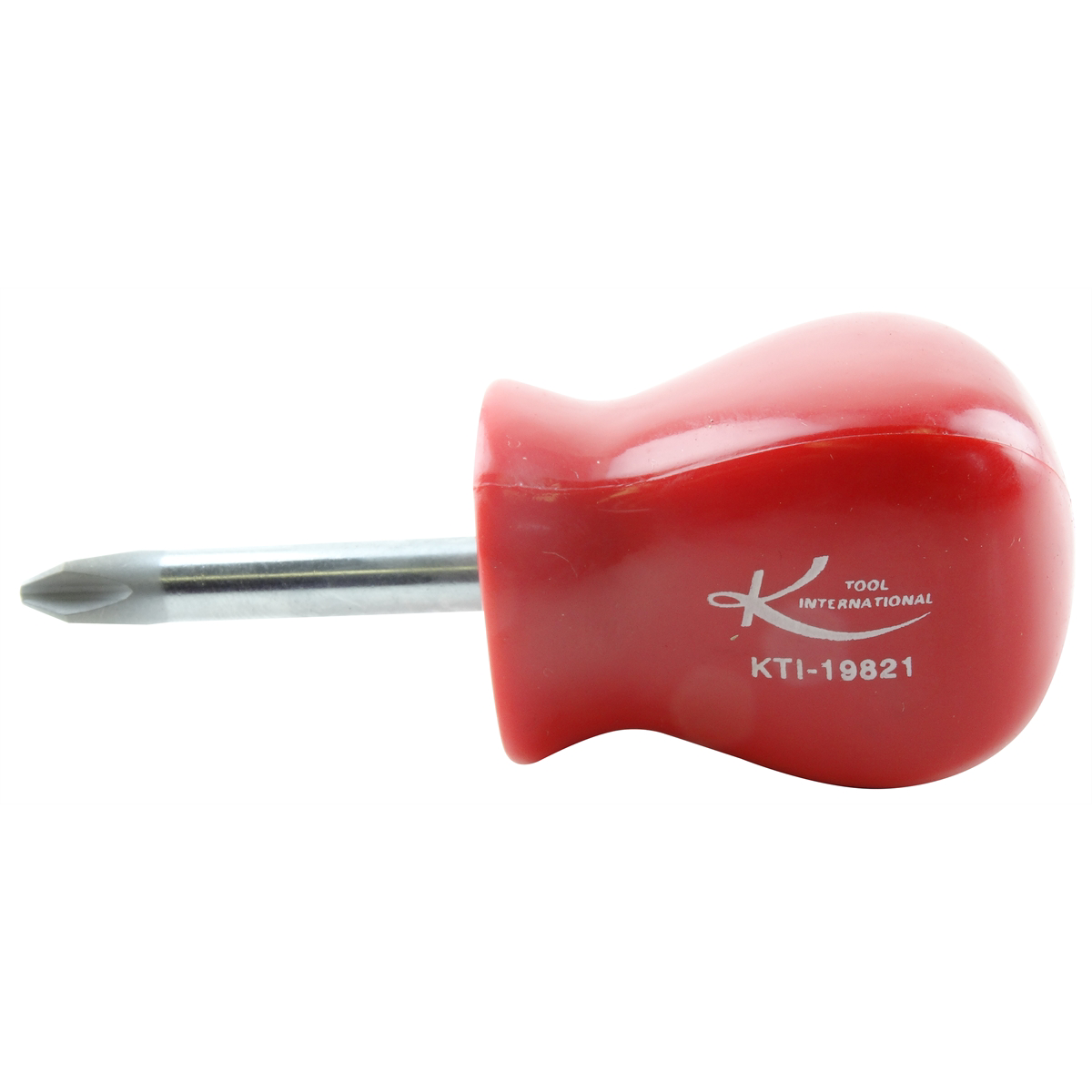 K Tool International SCREWDRIVER PHILLIPS #2 STUBBY 1 1/2IN. RED ...