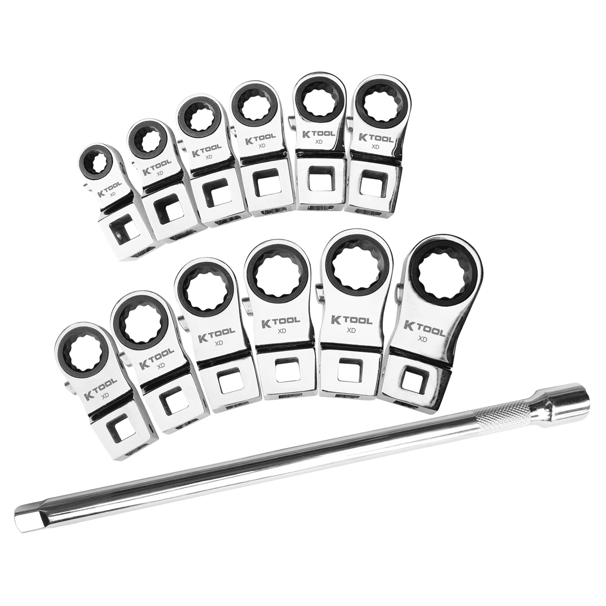 K Tool International XD2CWSM, 3/8 inch Polished Chrome Ratcheting ...