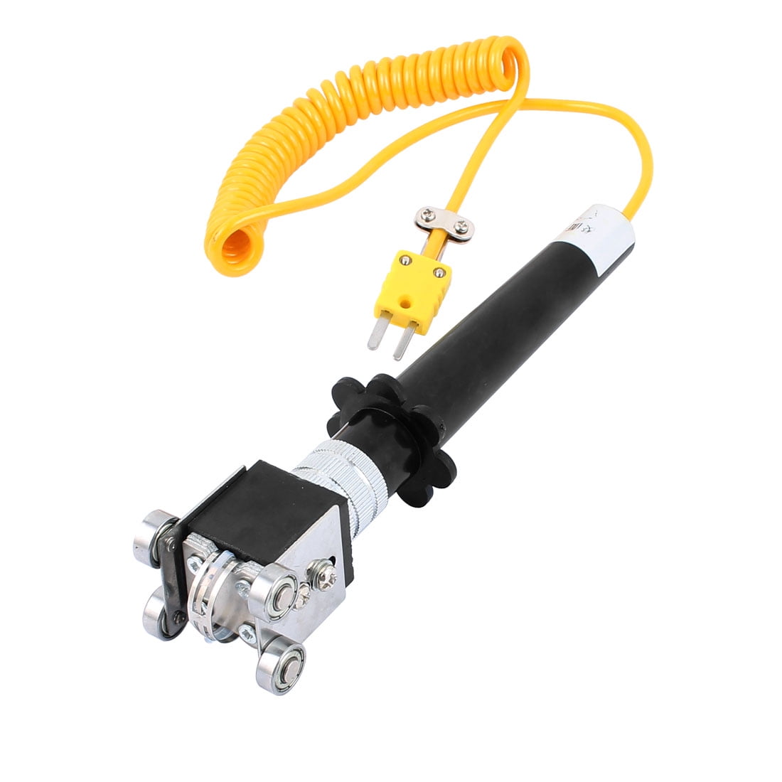 K Type -50-500C Yellow Coiled Wire Roller Transfer Surface Thermocouple ...