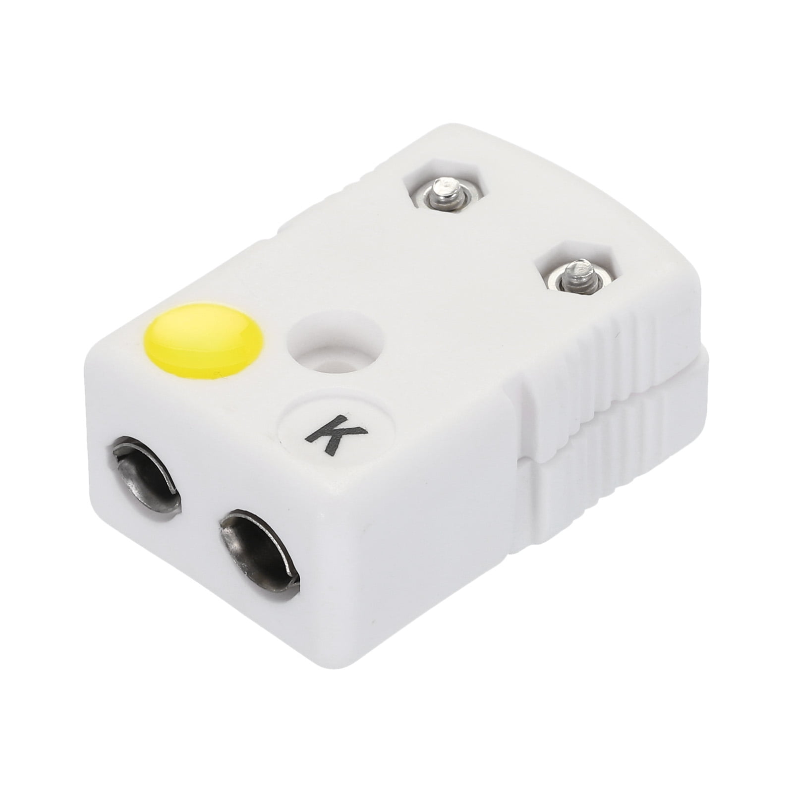 K Type Ceramics Thermocouple Wire Connectors Female Plug Adapter Round ...