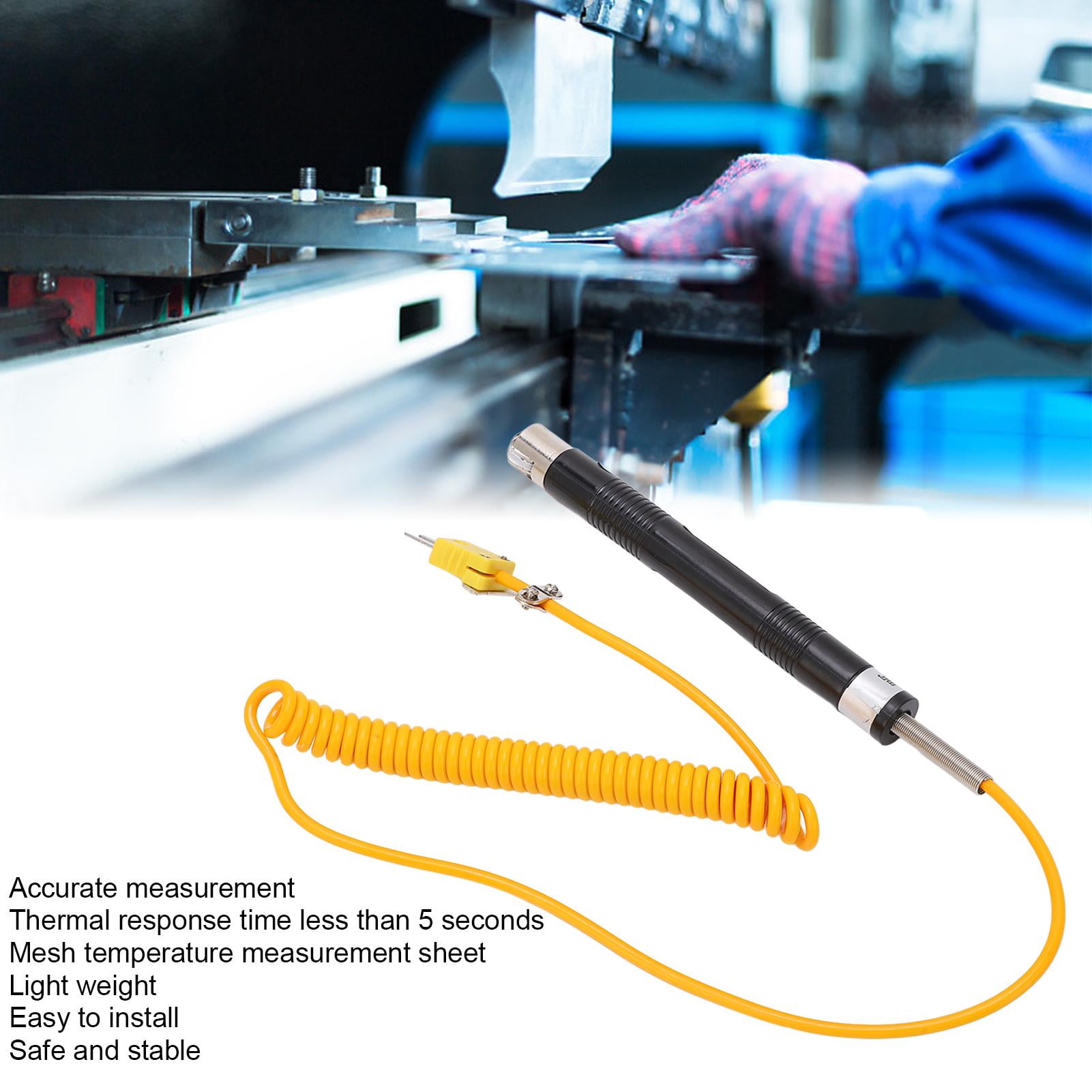 K Type Handheld Surface Thermocouple Probe Straight Shank Thermocouple ...