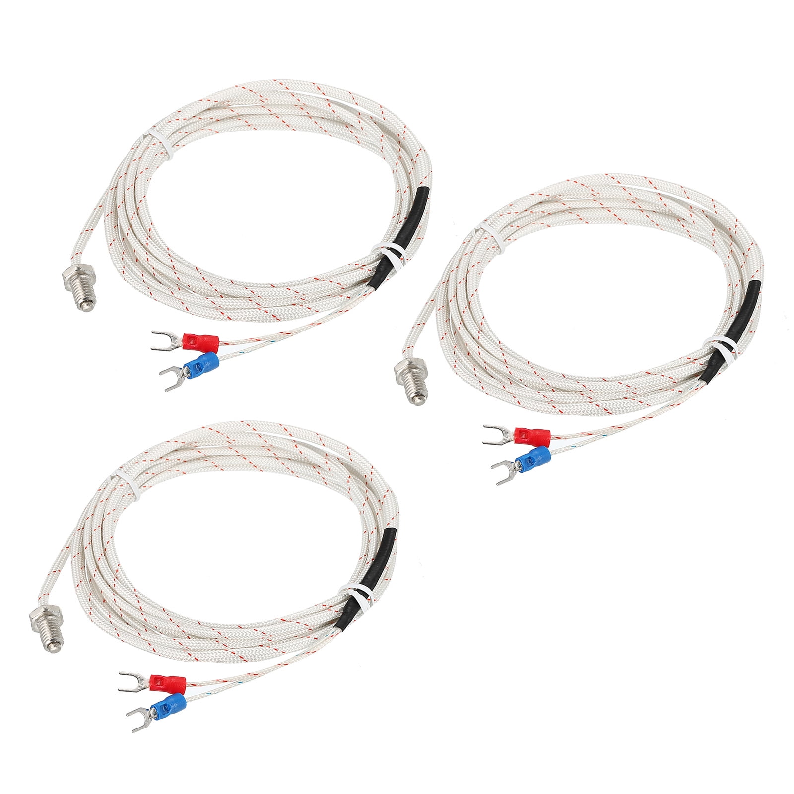 K Type Temperature Sensor 3pcs M8 Screw Temperature Probe Thermocouple ...